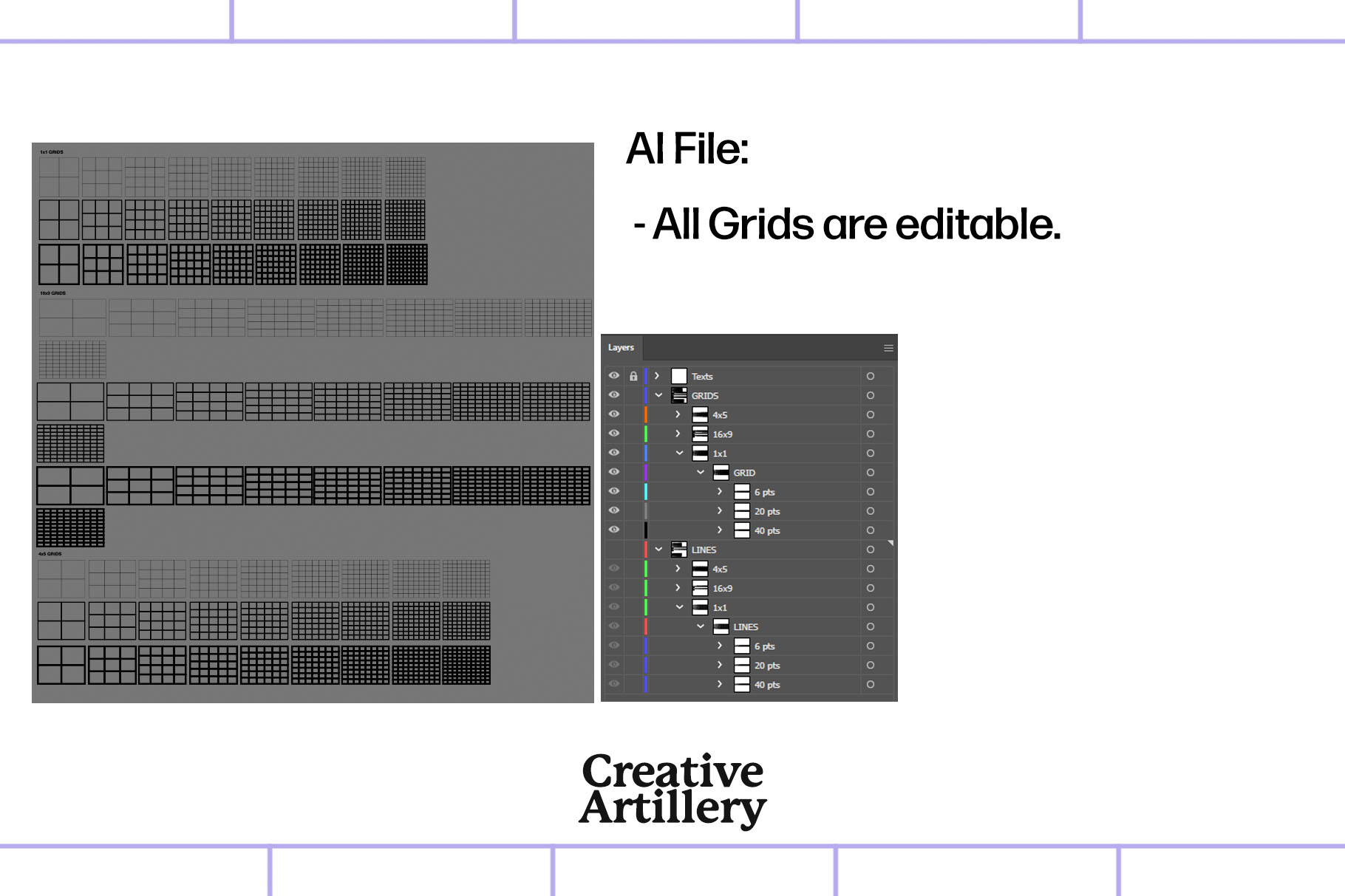 Grids Brush, Add-ons | GraphicRiver